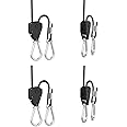 Amazon.com : 2 Pairs 1/8 inch Adjustable Heavy Duty Rope Hanger ...
