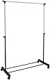 Amazon.com: ROLLING adjustable GARMENT rack CLOTHES hanging (adjusts ...