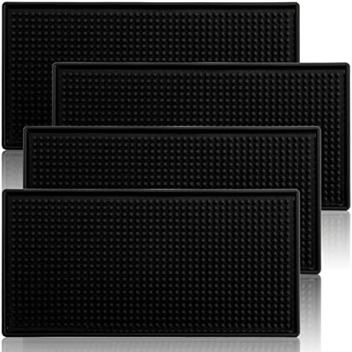 Bar Mat For Home Bar Tebery Rubber Bar Mats 2-Pack - 18x12 Inch Non ...
