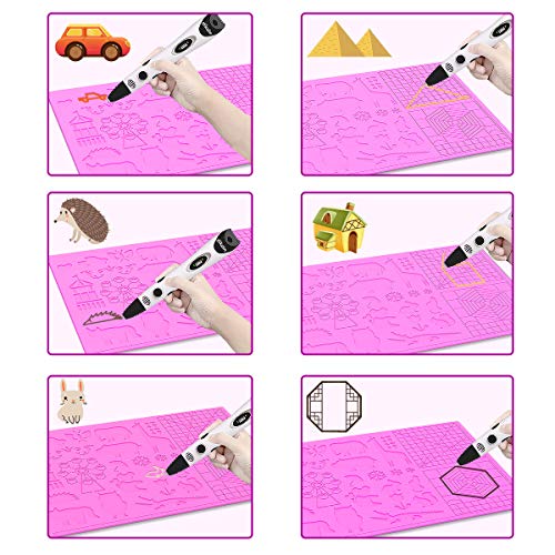 Dikale 3D Printing Pen Silicone Design Mat With Patterns 3D Printer 