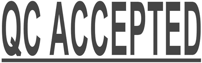 Amazon.com : QC Accepted, pre-Inked Office Rubber Stamp (#761501-38BK ...