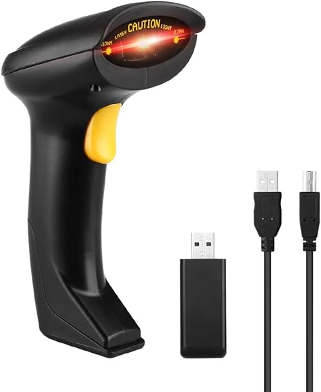 Wireless Handheld Barcode Scanner BEVA 2-in-1 Wired Bar Code Reader 2 ...