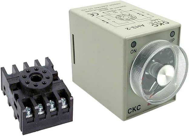 Woljay AH3-2 Time Delay Timer Relay Solid State AC 110V 8 Pins 0-10s ...