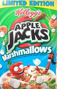 Amazon.com: Kellogg's Apple Jacks Cereal with Marshmallows, Limited ...