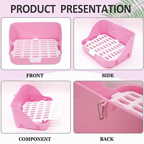 Rabbit Litter Box Bunny Toilet Pet Potty Trainer Guinea Pig Litter ...