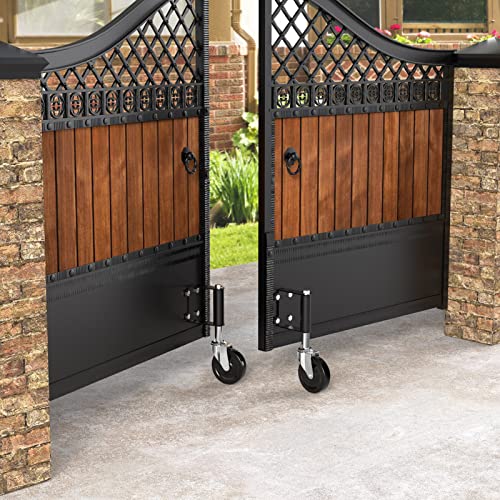 Ronlap Gate Wheels for Wooden Gate, Gate Caster Wheel Spring Loaded for ...