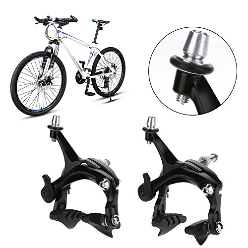 Bike Brakes, Road Bike V Shape Mechanical Dual-Pivot Brake Set Repair Parts Accessory (1 Pair ...
