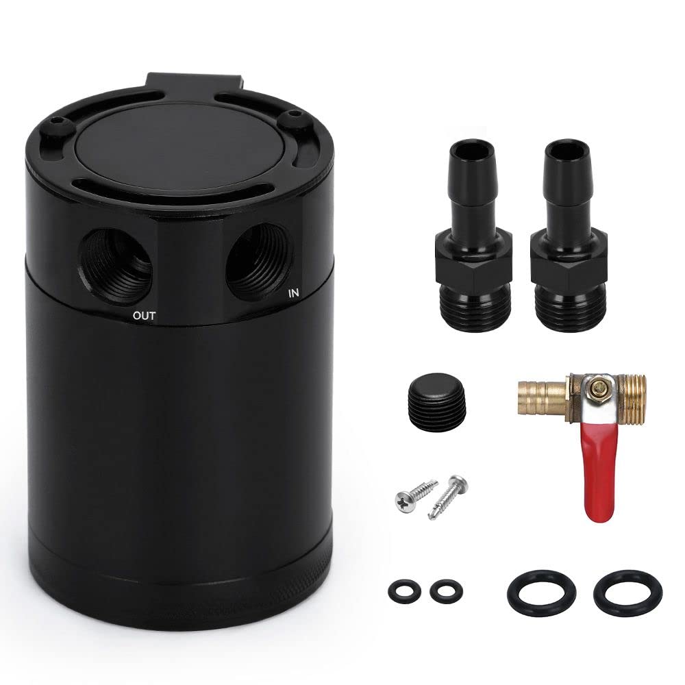 Mua PQY Baffled Oil Catch Can Kit Universal 2 Port Aluminum Oil ...