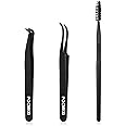 Amazon.com: POCMKO Lash Applicator Tools Set, 3 PCS DIY Cluster Lash Tweezers, Eyelash Tweezer ...