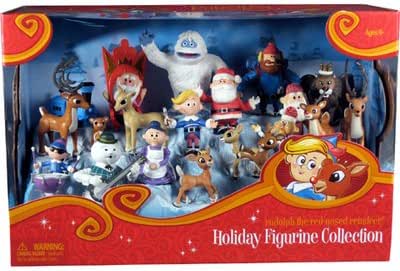 Rudolph the Red Nosed Reindeer Holiday PVC 24 Figurine Collection ...
