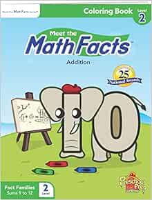 Meet the Math Facts Level 2 - Coloring Book: Kathy Oxley: 9781935610564 ...