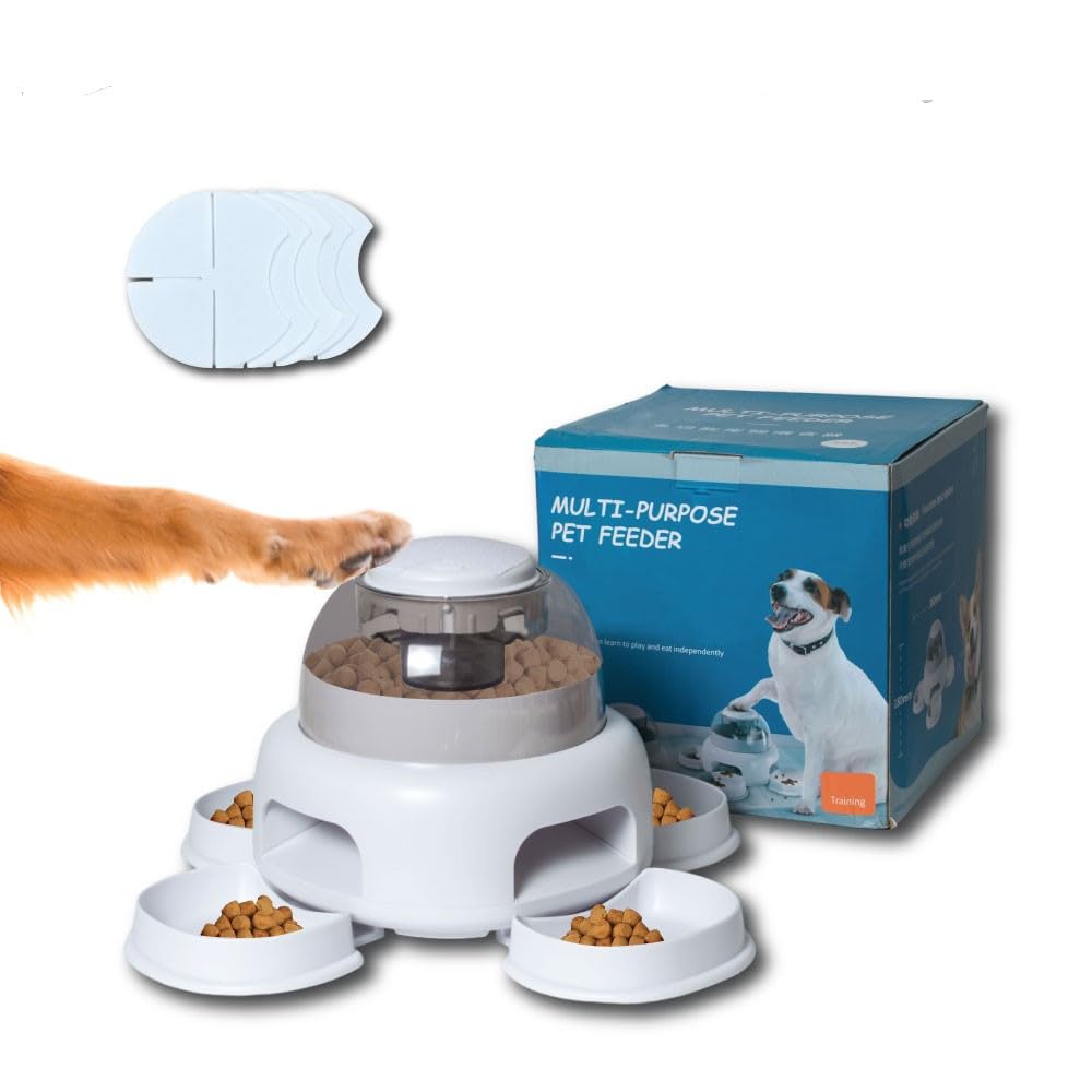 MF Slow Feeder Dog Puzzle Feeder + Dog Bowls - Innovative Dog Slow Feeder Bowl to Prevent ...