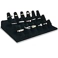 Amazon.com: 7TH VELVET 18 Fingers Ring Display, Black Velvet 3 Step ...