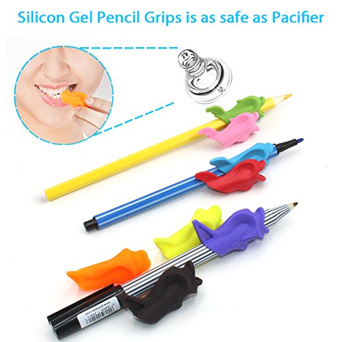 Pencil Grips,Firesara Original Wide Silicone Ergonomic Pencil Grips ...