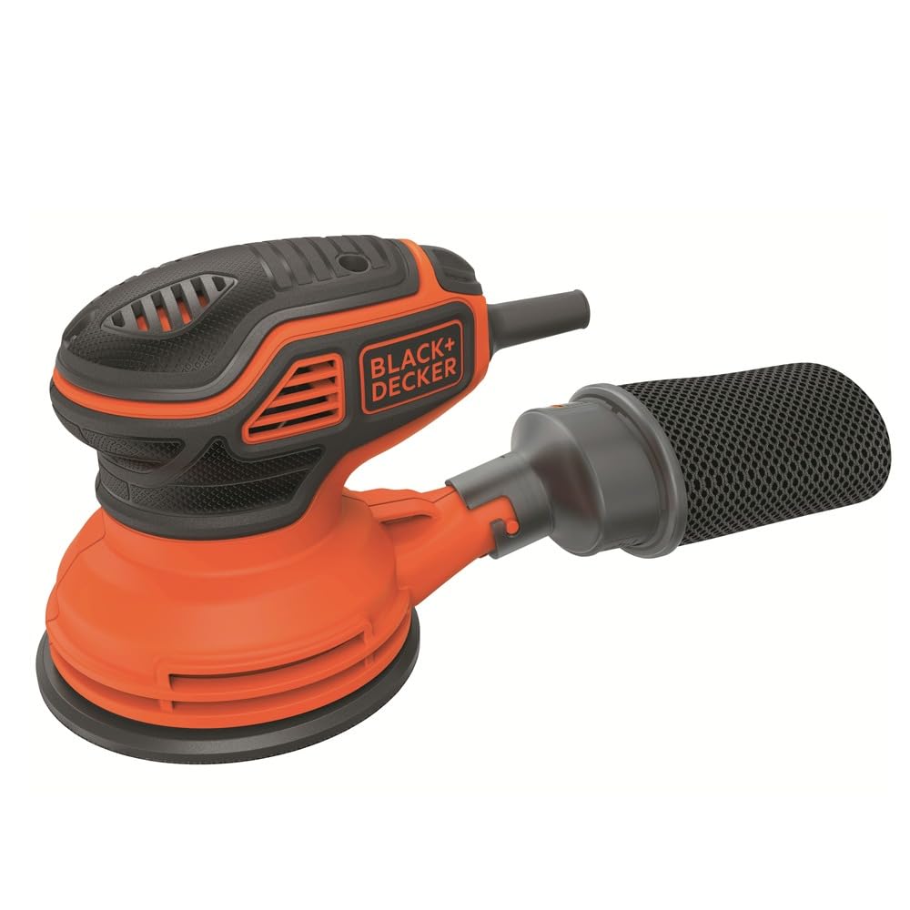 BLACK+DECKER Orbital Sander, 5-inch Disc Sander, Corded (BDERO600) for ...