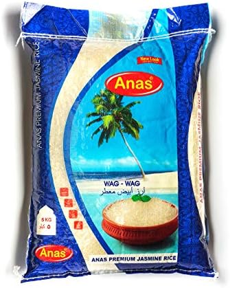 Anas White Jasmine Rice - 5 kilograms price in Saudi Arabia | Amazon ...