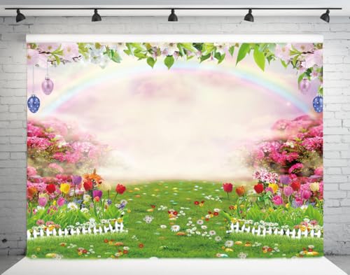 DHXXSC 10X8FT Easter Backdrop Spring Easter Photography Backdrop ...