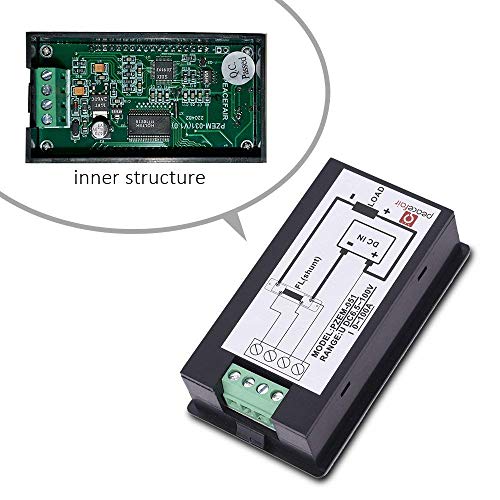 4-in-1 DC Electricity Usage Monitor,DC 6.5-100V 0-100A LCD Display ...