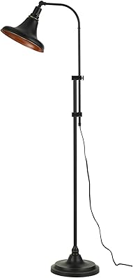 OttLite 20M15BZD-SHPR 20-watt Marietta Floor Lamp, Antiqued Bronze ...