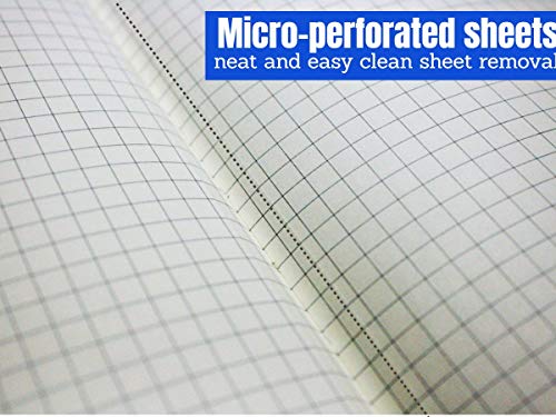 1InTheOffice Graph Composition Book, Wirebound, 8" x 10.5" Graph Paper ...