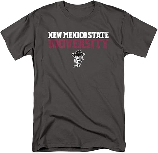 Amazon.com: New Mexico State University Official Stacked Unisex Adult T ...