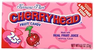 Amazon.com : Cherryhead Candy 23 g (Pack of 24) : Grocery & Gourmet Food