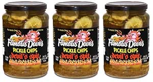 Amazon.com : Famous Dave's Devil's Spit Pickle Chips 24oz. (Pack of 3 ...