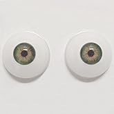 Amazon.com: NOXOMALL Realistic Acrylic Fake Eyes 33mm - 1 Pair Half ...