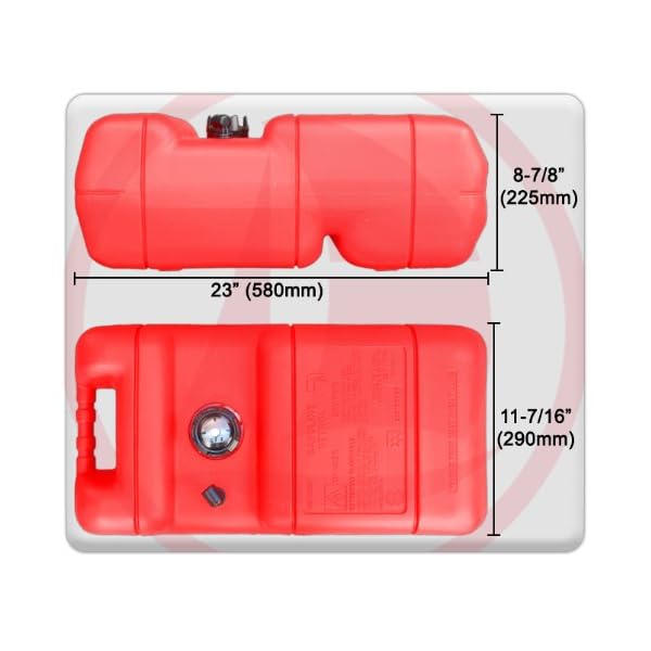 Marine 6 Gallon Reinforced Portable Fuel Gas Tank W/gauge for Boat ...