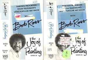 Amazon.com: 2 Bob Ross JOY OF PAINTING Series 29 VHS Tapes - 9 Programs ...