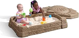 Amazon.com: Step2 Naturally Playful Sandbox II with Bonus Sand Tools ...