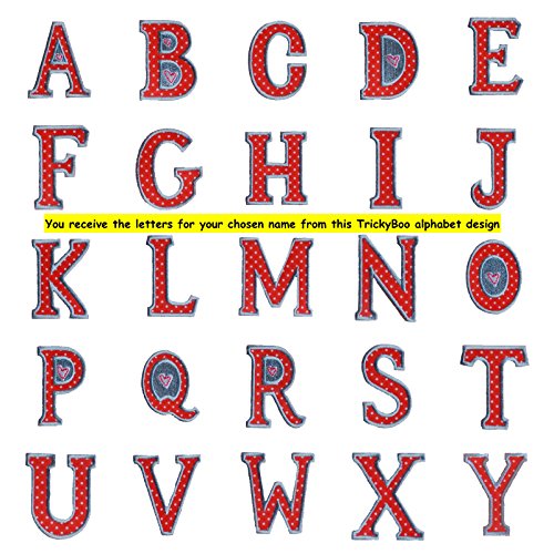 Buy JUDE 5cm high in RED WHITE letters, selected by the Color-Tab and ...