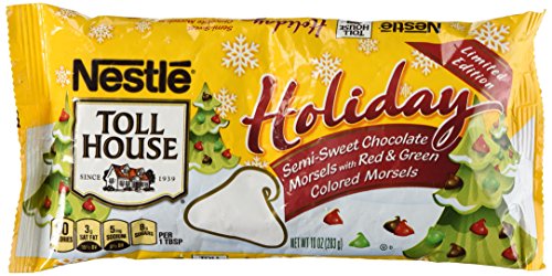 Nestle Holiday Chips Semi Sweet Morsels with Red & Green Colored ...