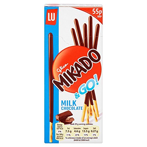 Mikado Milk Chocolate Biscuits 55p 39g (Pack of 24 x 39g): Amazon.co.uk ...