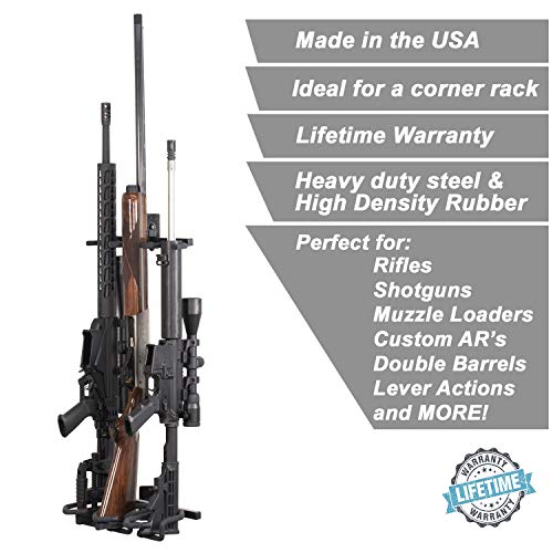 Hold Up Displays -Wall Mount Gun Rack Two Piece Multi Angle Rifle ...
