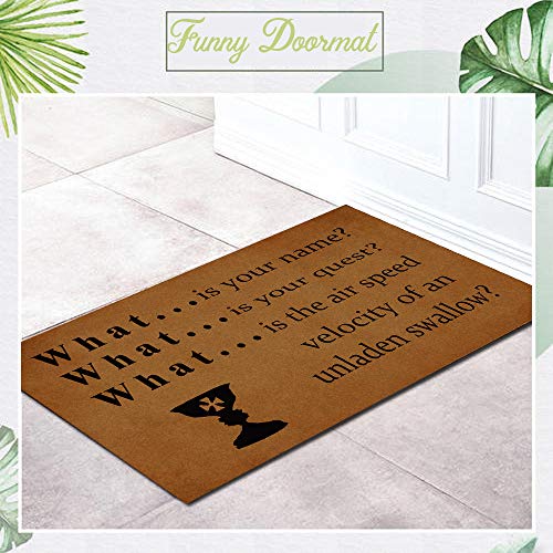 Funny Doormat with Rubber Back -Monty Python and The Holy Grail Doormat ...