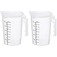 Amazon.com: PATIKIL Graduated Beaker, 2 Pack 500ml PP Plastic Liquid Measuring Cup Double Sided ...