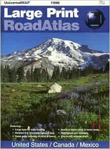 Road Atlas Large Print 1998: Universal Map Enterprises: 9780762505777 ...