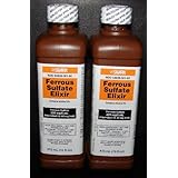 Amazon.com: Ferrous Sulfate Elixir 220mg/5mL 16oz Bottle - 2 Pack ...