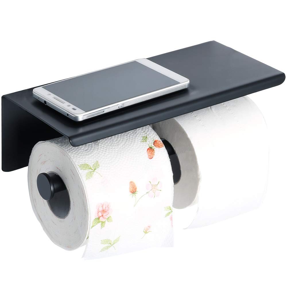 Alise Double Toilet Paper Holder,Bathroom Tissue Holder with Shelf ...