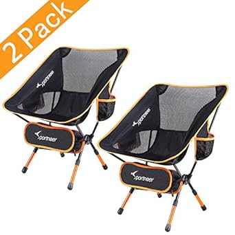 URPRO Outdoor Ultralight Portable Folding Chairs with Carry Bag Heavy ...