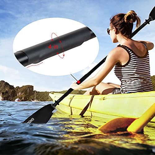 YOOHO Kayak Paddle with Comfort Grips 4 Piece Adjuatable Paddles for ...
