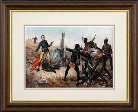 Print of 'Incident at the Battle of Isandlwana, Anglo-Zulu War, 22 ...