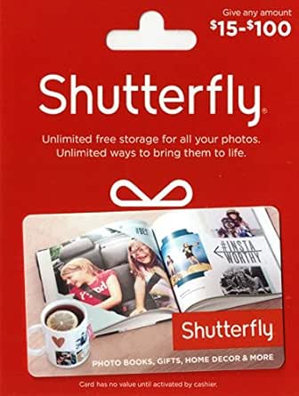 Amazon.com: Shutterfly $50 Gift Card : Gift Cards