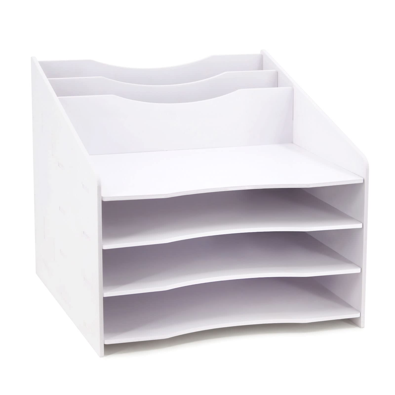 SONGWAY Desk File Organizer and Accessories Storage - Desktop Organizer ...