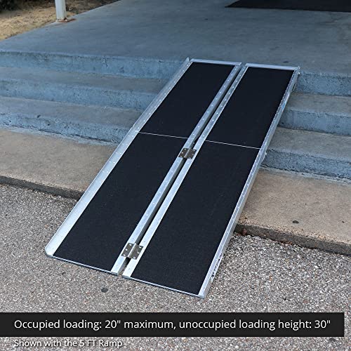 Titan Ramps 10 FT Multi Fold Breifcase Aluminum Wheelchair Ramp, Rated ...