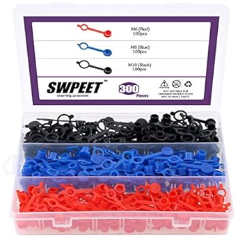 Amazon.com: Swpeet 300Pcs Plastic Grease Fitting Cap Assortment, Grease ...