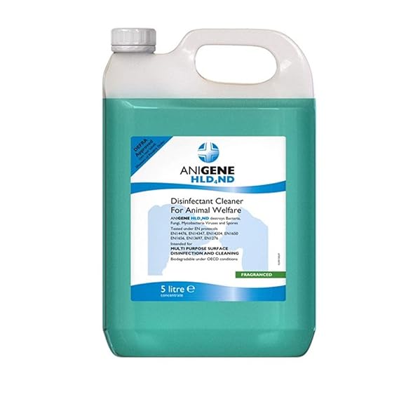 Anigene Hld4Nd Defra Approved Disinfectant 5L Dill: Amazon.co.uk: Pet ...