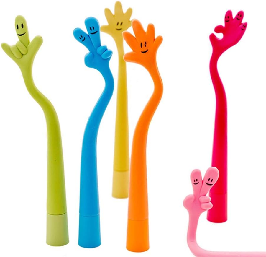Amazon.com : Funnylive Bendable Ballpoint Pen Bending Hand Gesture ...