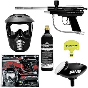 Piranha R6 Player Pack (Black) : Paintball Gun Packages : Sports & Outdoors